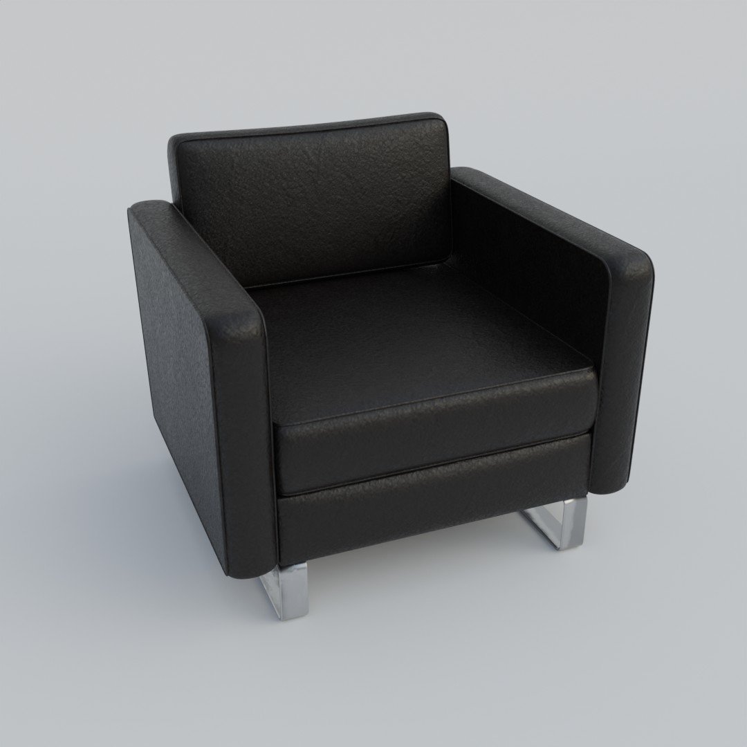 Leather Armchair | Armchairs models | BlenderKit