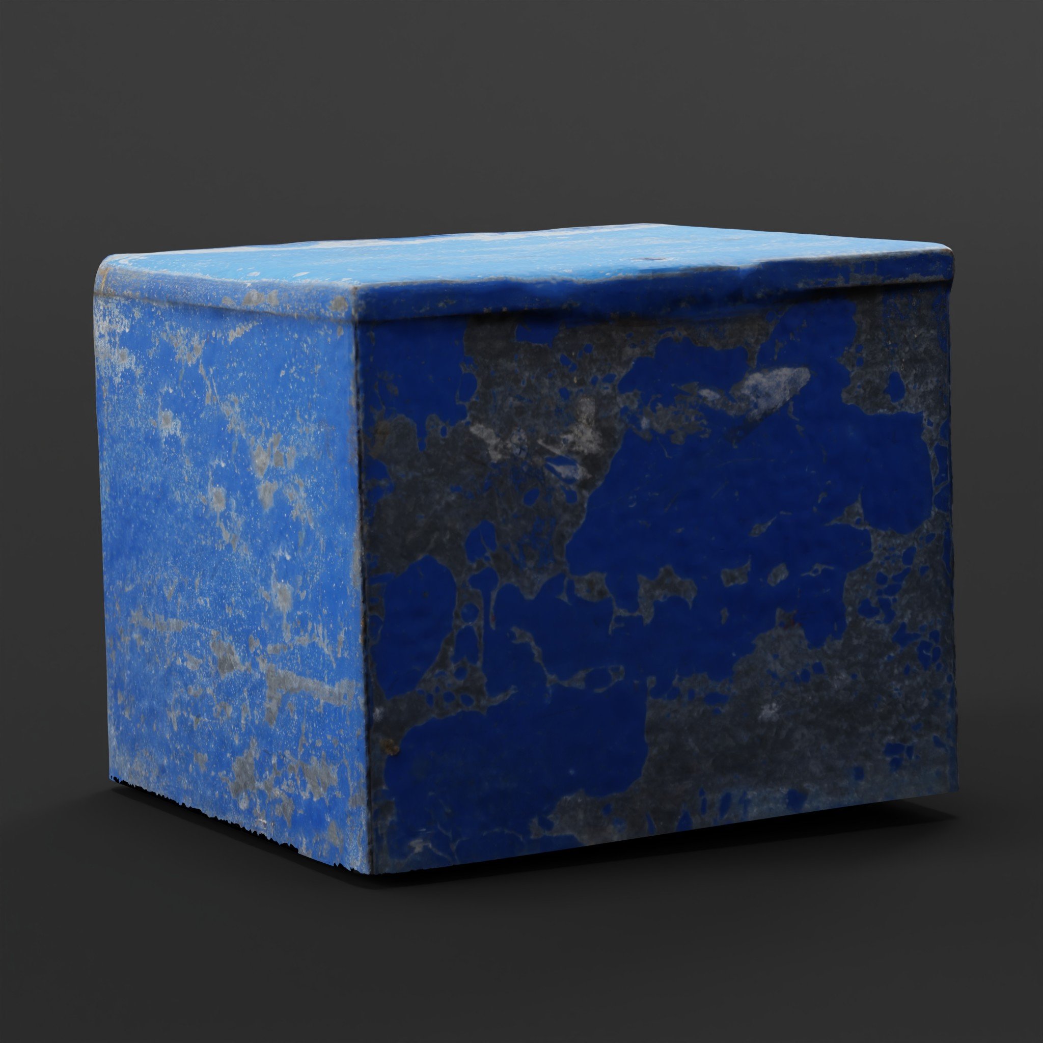 Old Blue Box | FREE Containers models | BlenderKit