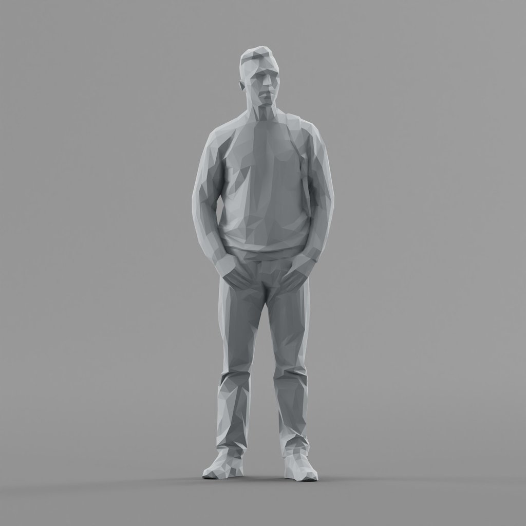 Low poly man | FREE Men models | BlenderKit
