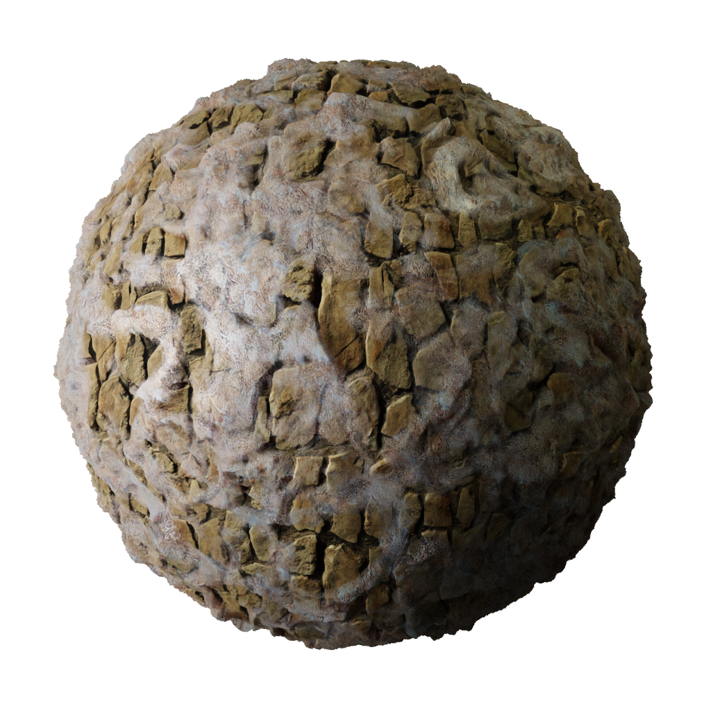 Rock Stone Wall | FREE stone materials | BlenderKit