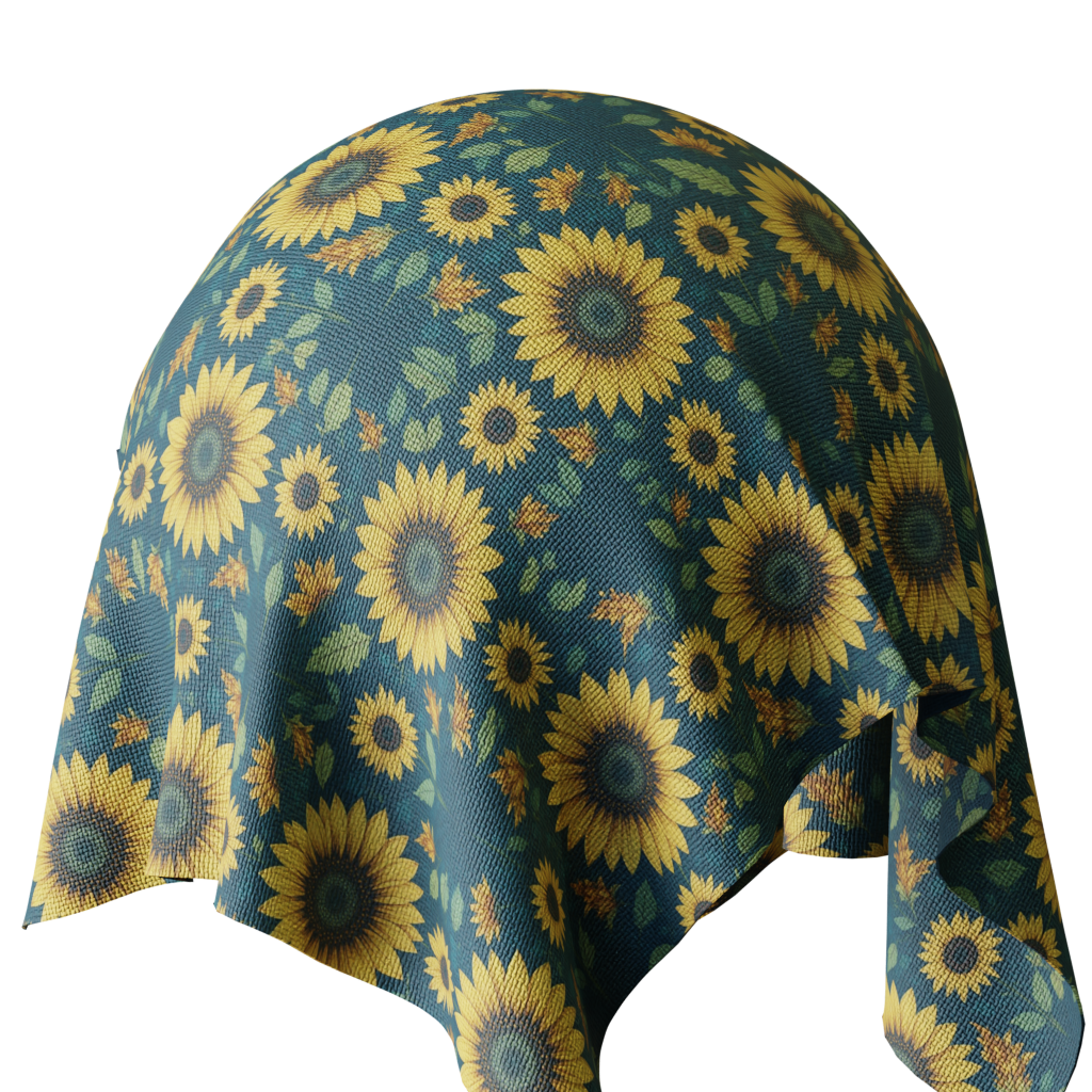 BlenderKit | Download the FREE Sunflower Woven Fabric material