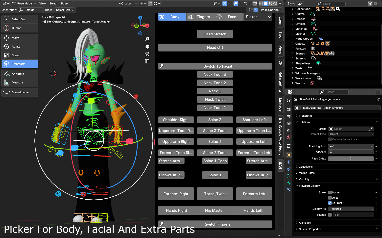 BlenQuick Auto-Rigger | BlenderKit