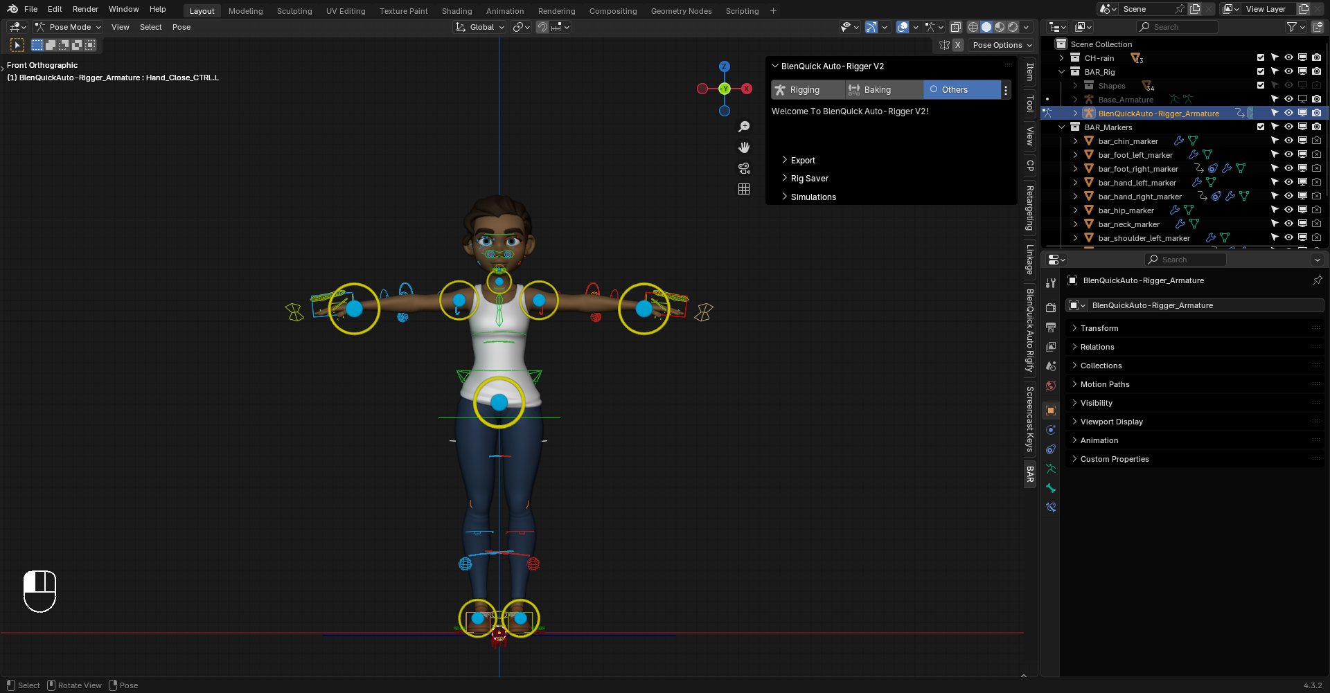 BlenQuick Auto-Rigger | BlenderKit