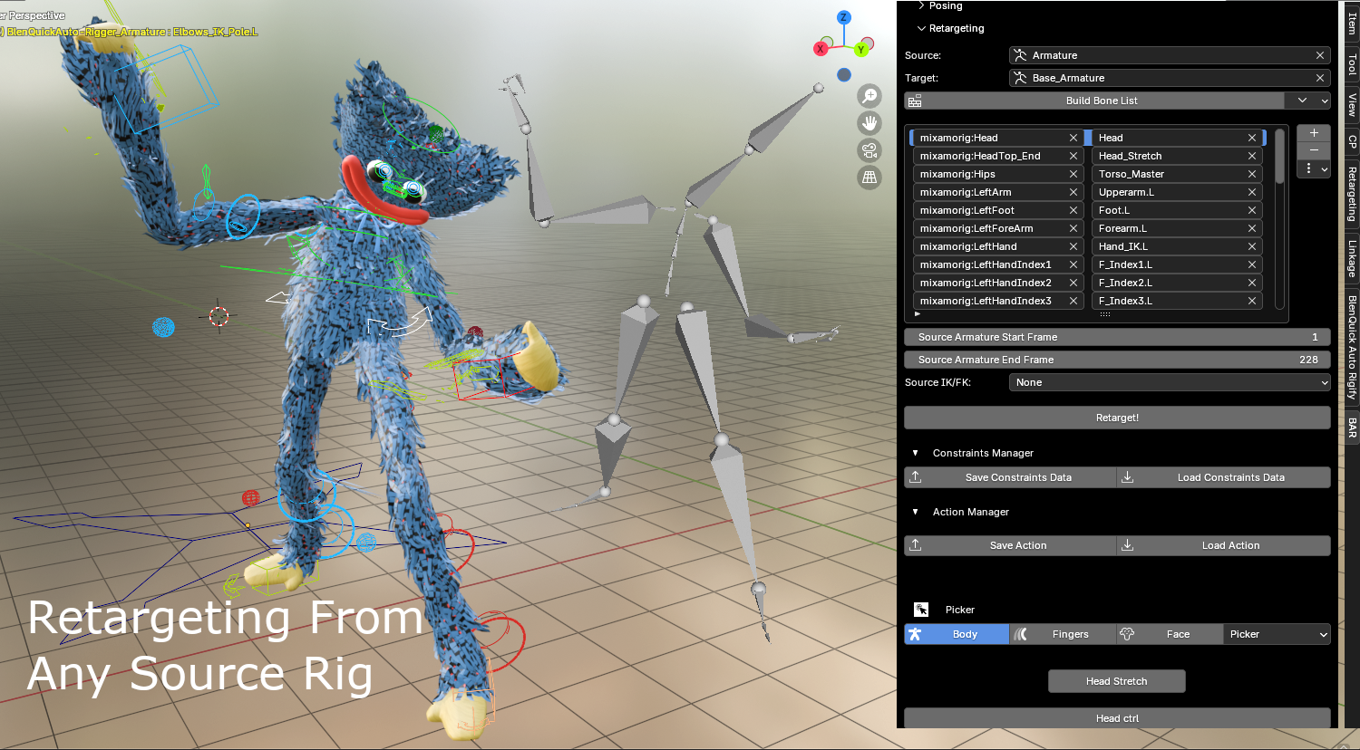 BlenQuick Auto-Rigger | BlenderKit