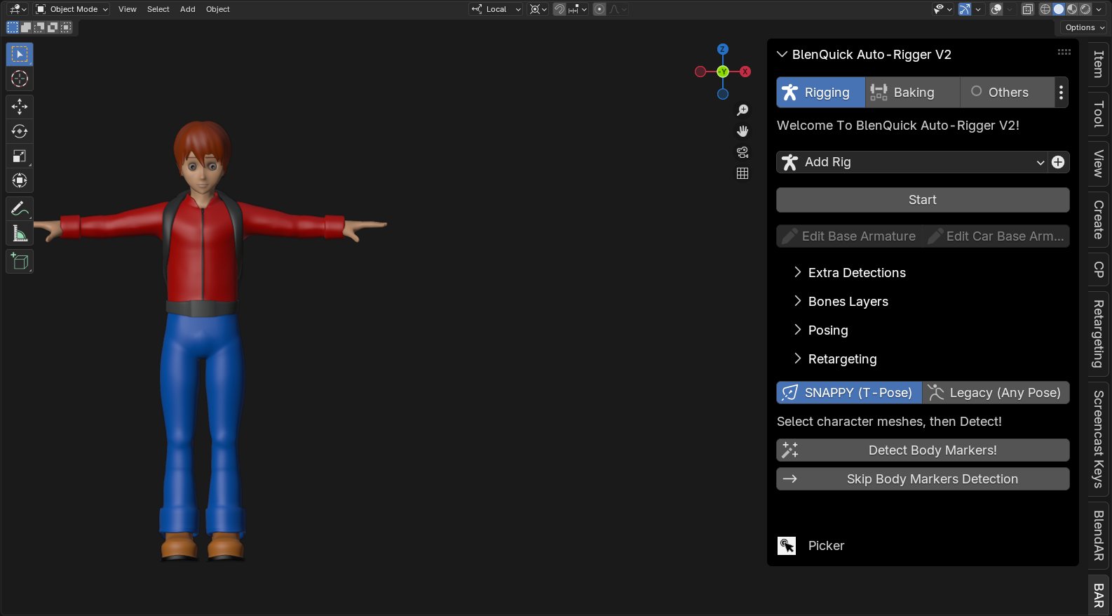 BlenQuick Auto-Rigger | BlenderKit