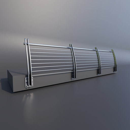 Railing 14A | Architecture models | BlenderKit