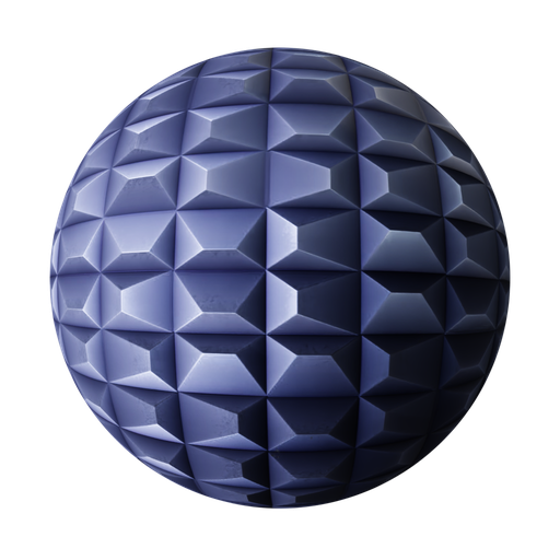 Geometric Metal Panel Studs | FREE metal materials | BlenderKit