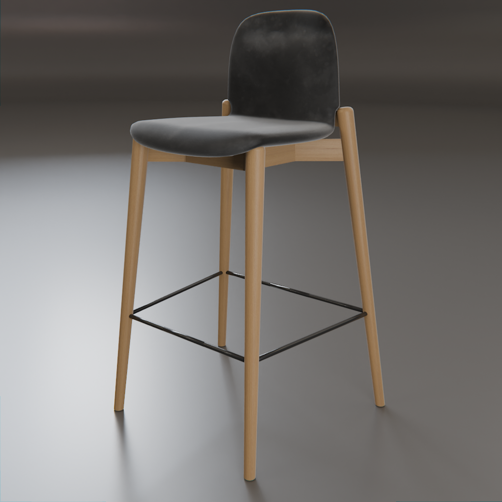 Stool 02 | Bar chairs models | BlenderKit
