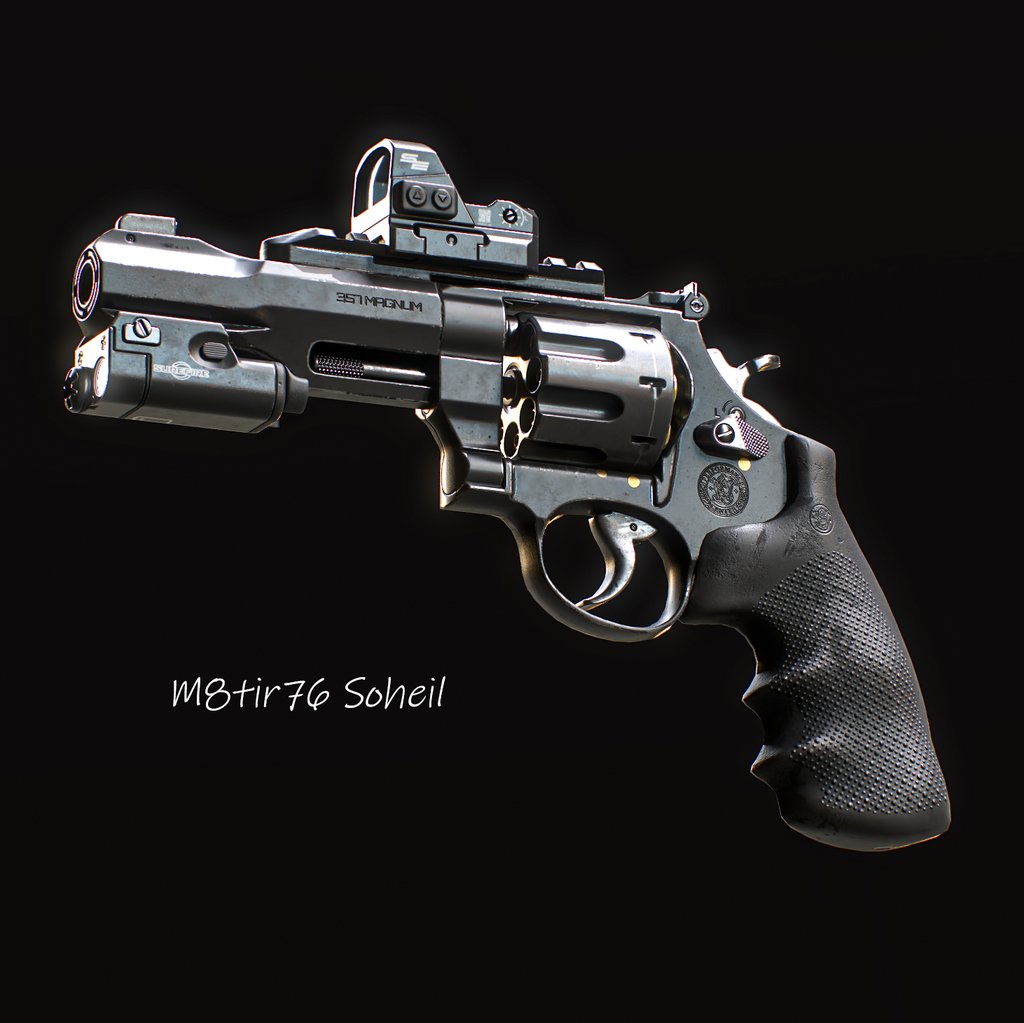 Revolver | Modern Weapons models | BlenderKit