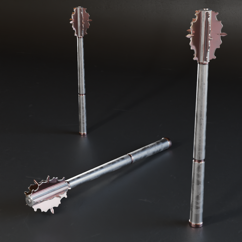 MK BaseMesh mace-11 | Historical Weapons models | BlenderKit