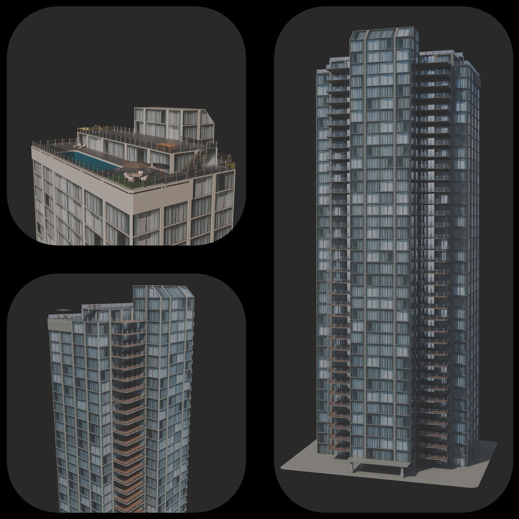 Residential Building | FREE Private Buildings models | BlenderKit