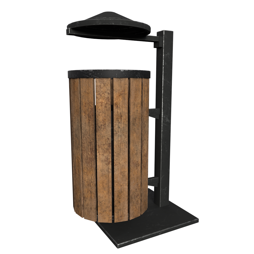 Street bin | Urban Environment models | BlenderKit