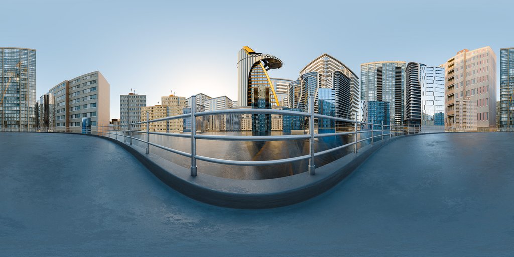 Modern City Rooftop View | Cityscapes HDRis | BlenderKit