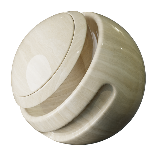 Polished Cream Marble | FREE marble materials | BlenderKit