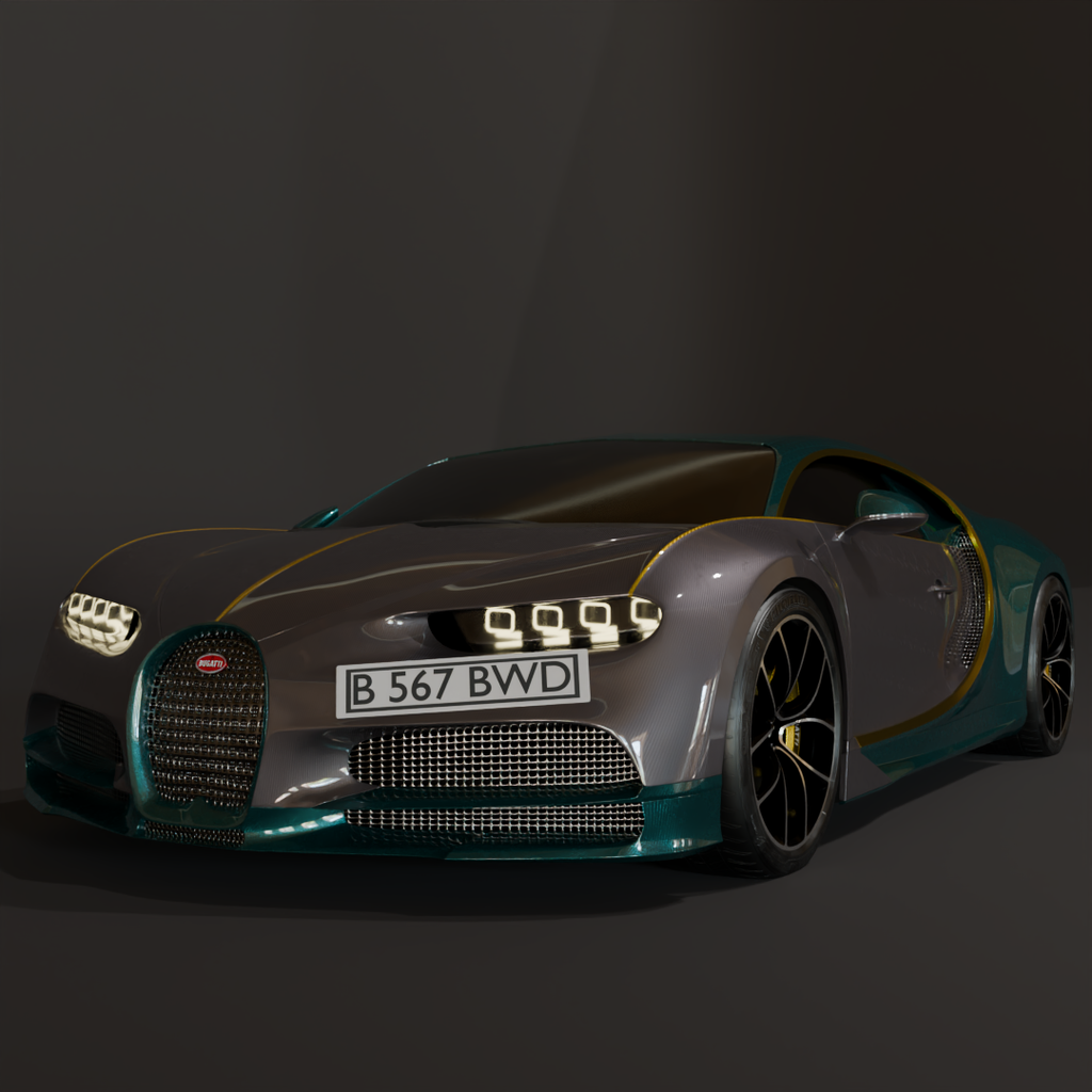 BlenderKit | Download the FREE Bugatti Chiron model