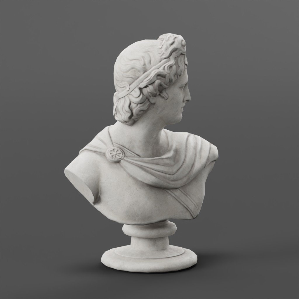 Classical Apollo Bust | Interior Sculptures models | BlenderKit