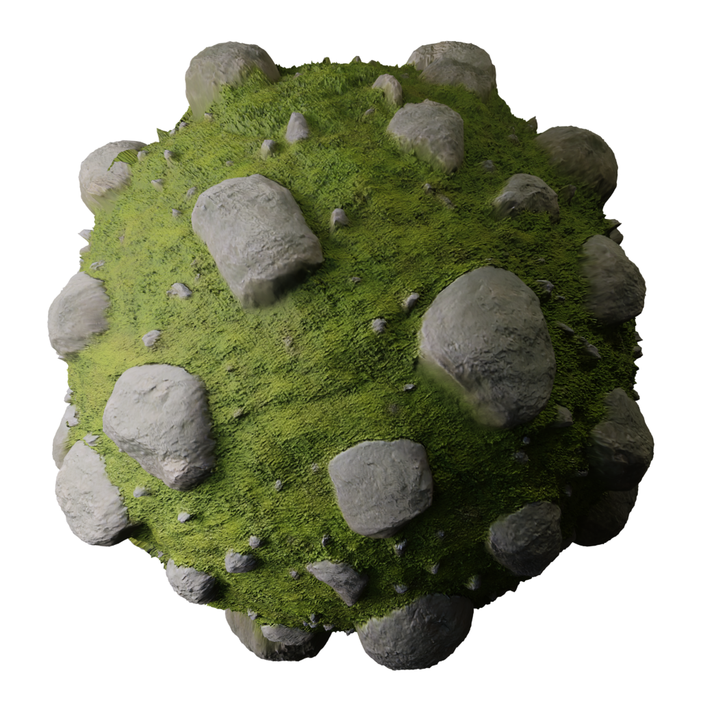 Mossy ground | FREE ground materials | BlenderKit