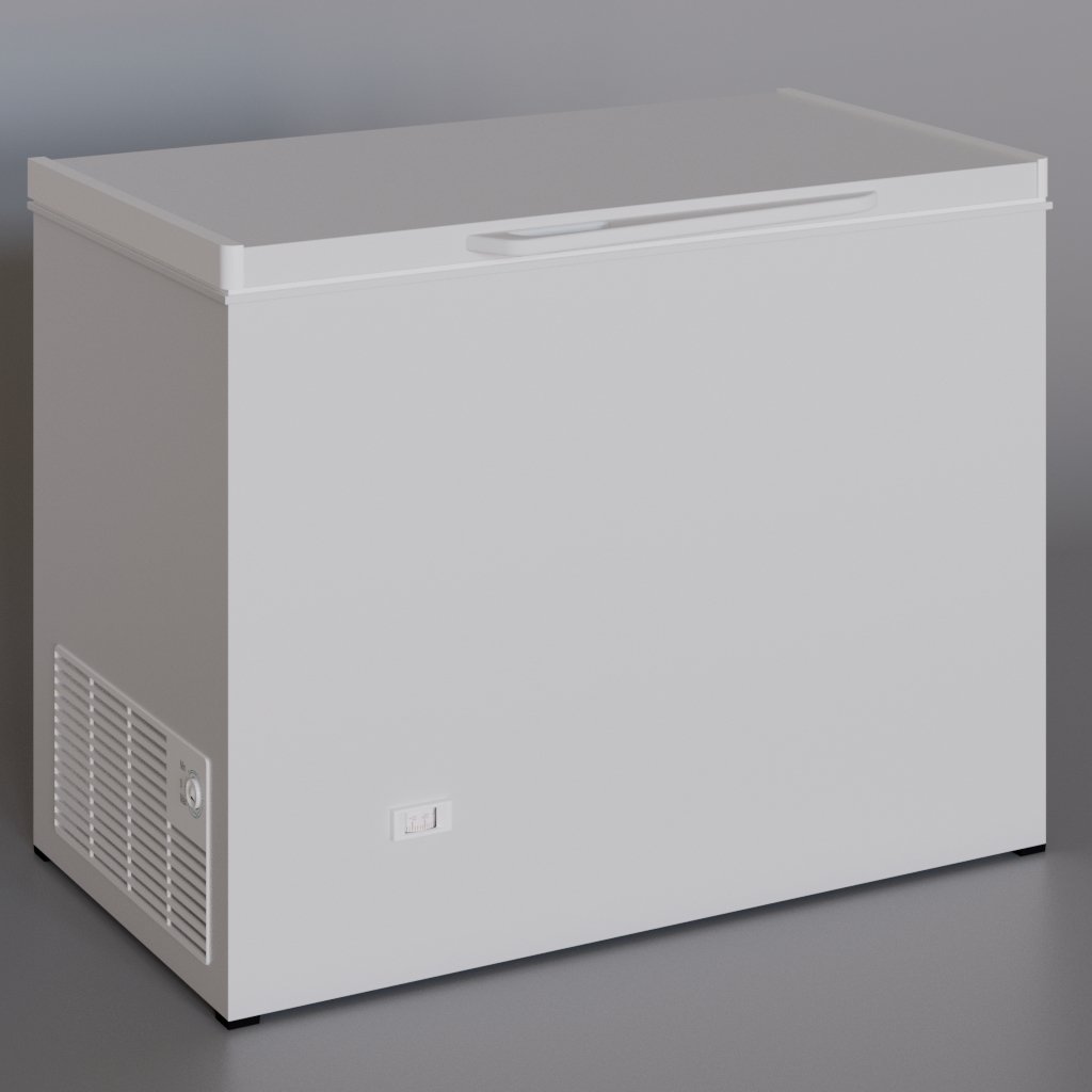 Chest Freezer HF 400 AL HC | FREE Kitchen Appliances models | BlenderKit