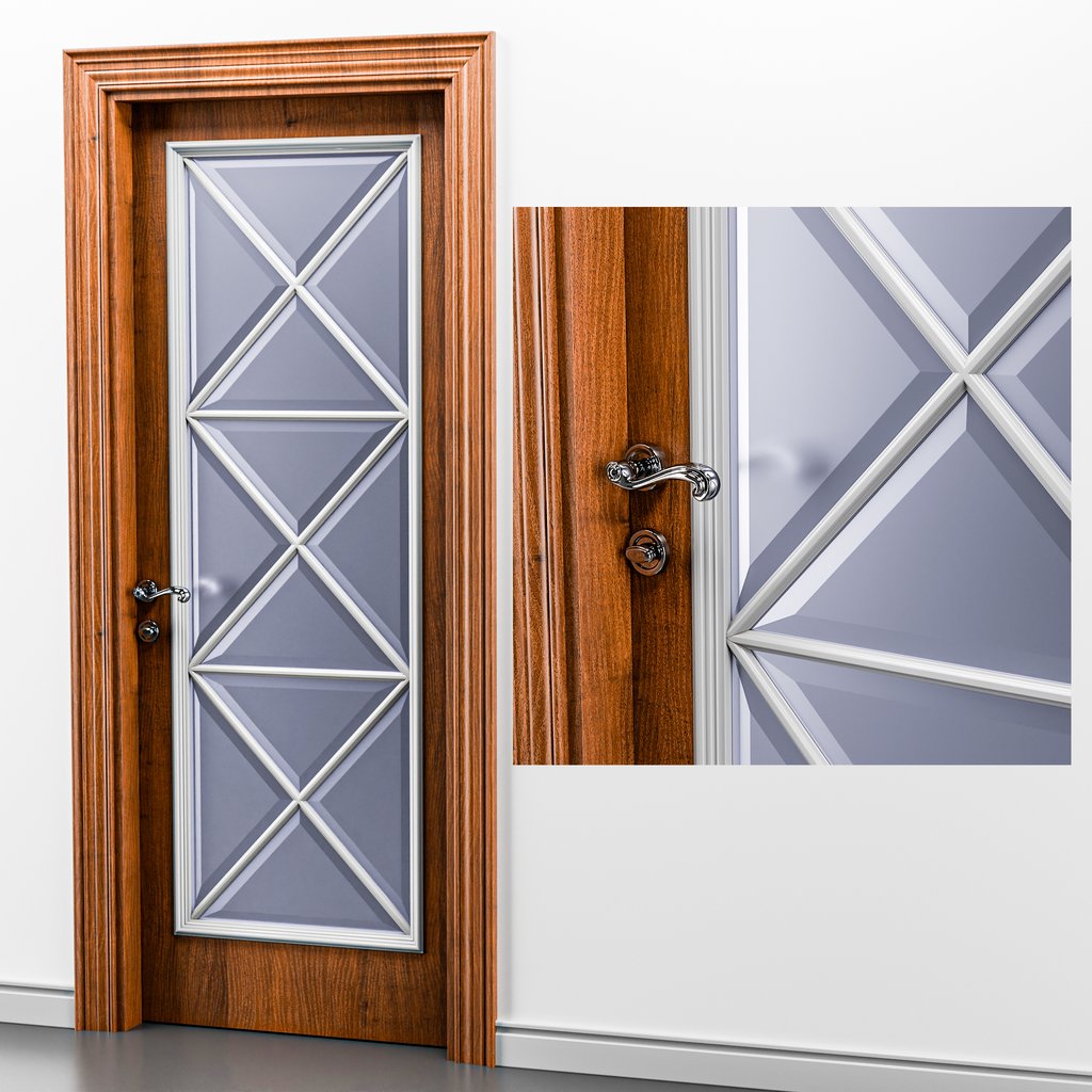 Concealed Door (W x H) 700mm x 2100mm | FREE 3D Door models | BlenderKit