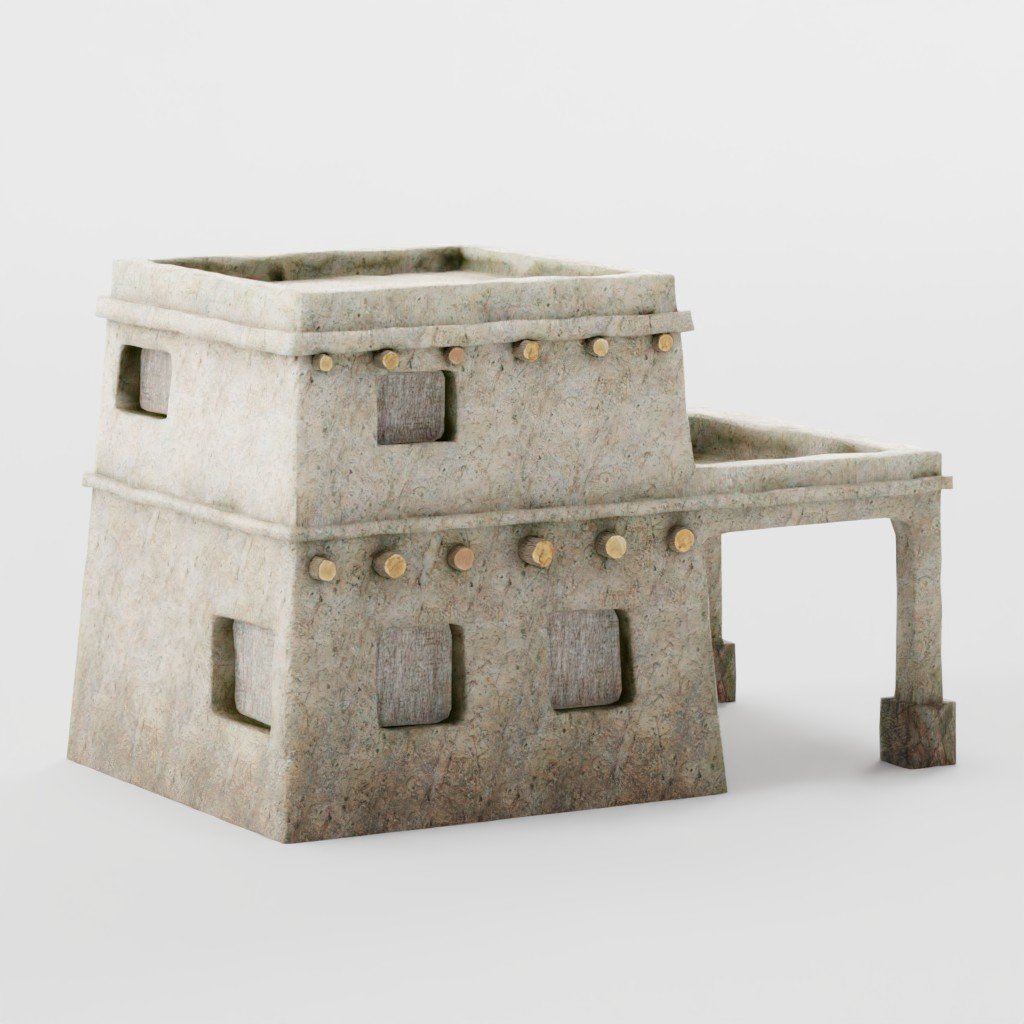 Egyptian Ancient House | Historic Buildings models | BlenderKit