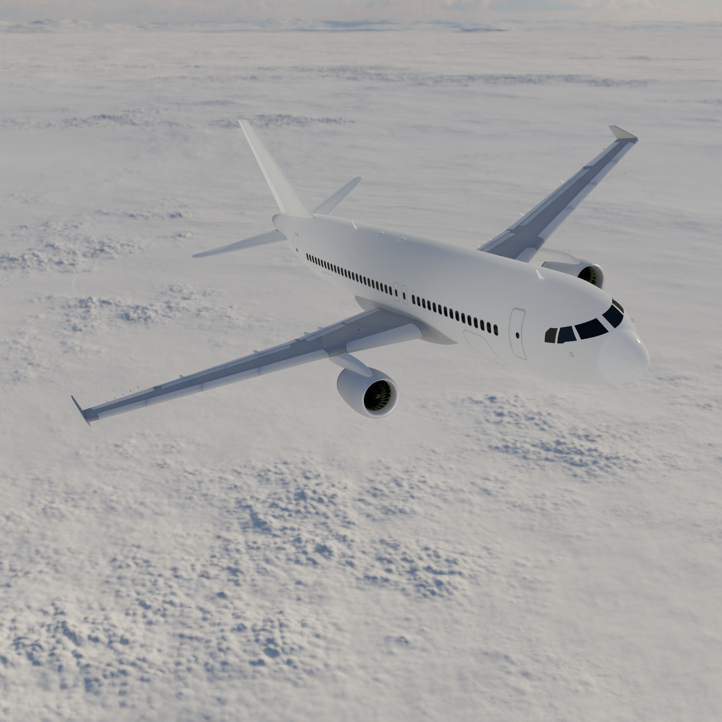 A320-200 | FREE Airplane models | BlenderKit