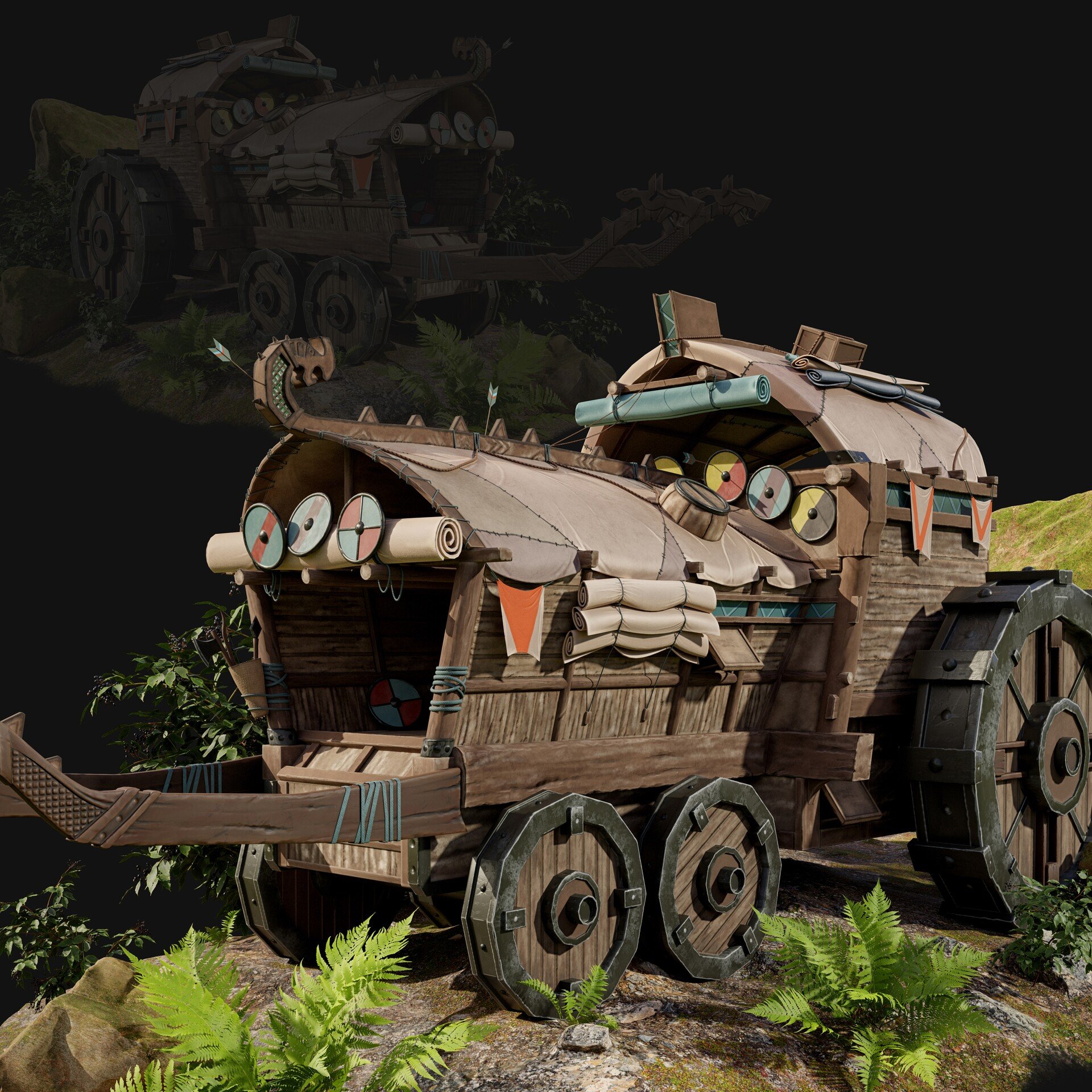 Viking War Machine | Military Vehicles models | BlenderKit