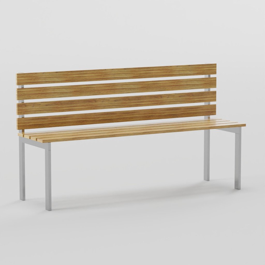 Basic bench design | FREE Miscellaneous models | BlenderKit