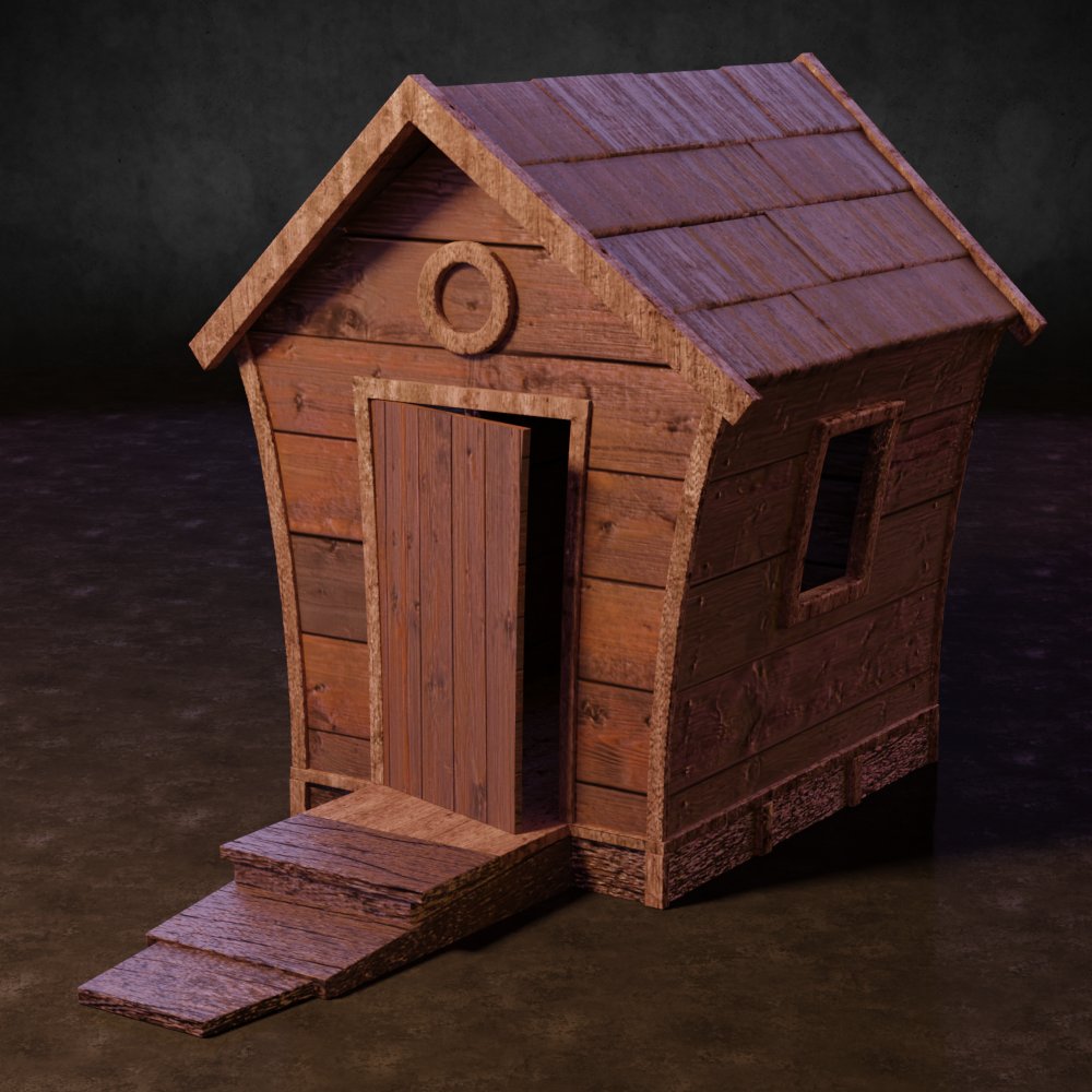 Dog House | FREE Benches models | BlenderKit