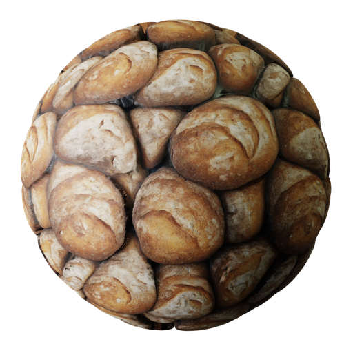 Rustic Bread Loaf Texture | FREE food materials | BlenderKit