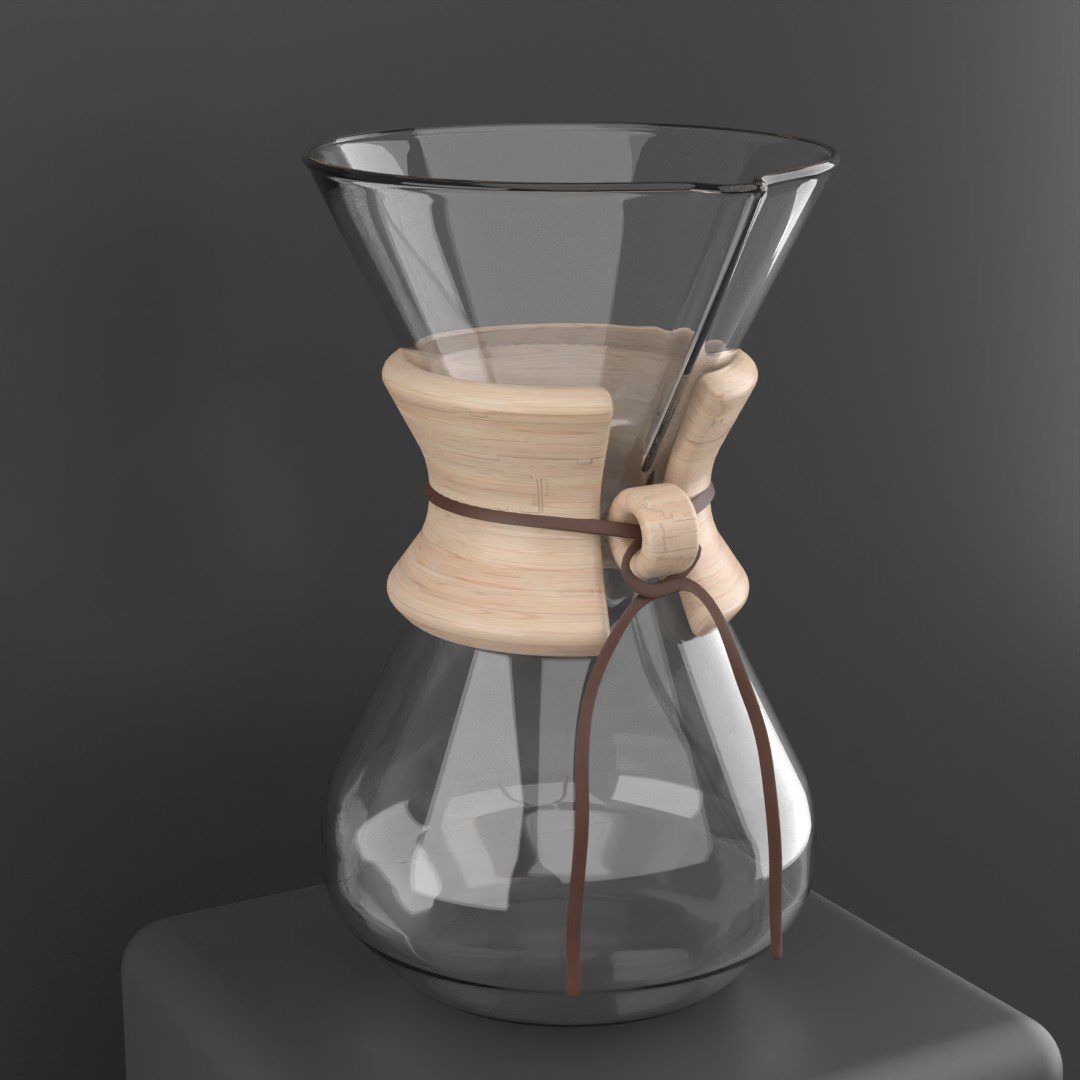 Chemex Glass Coffee Karafe | Kitchenware models | BlenderKit