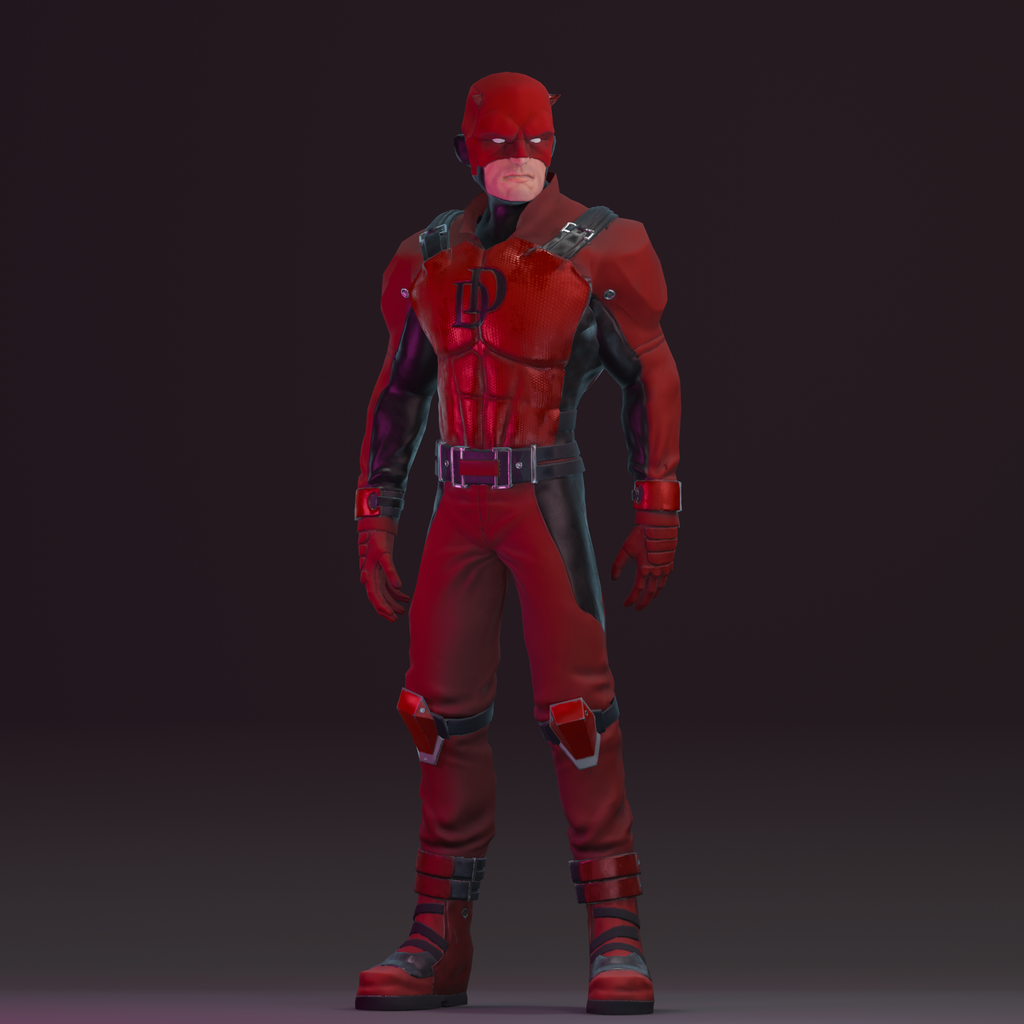 DareDevil V2 - Rigged - Lowpoly | Fantasy Hero / Heroines models ...