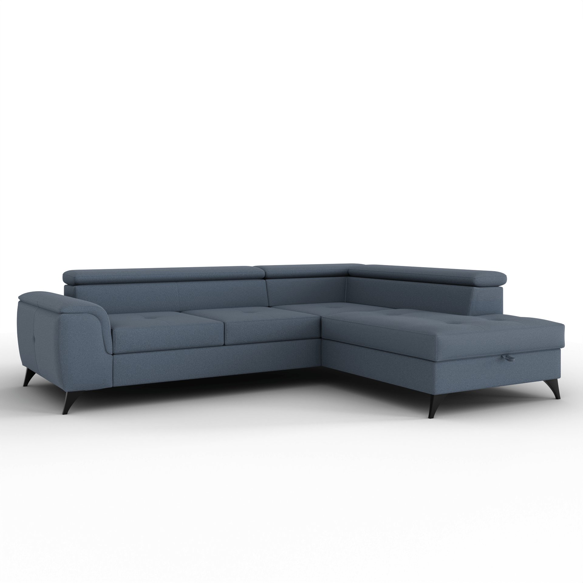Corner Sofa AMY Navy Blue | Sofas models | BlenderKit