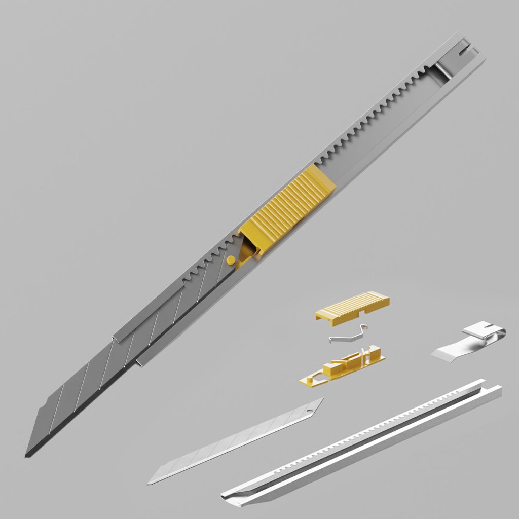 Paper Cutter Scalpel | Stationeries models | BlenderKit