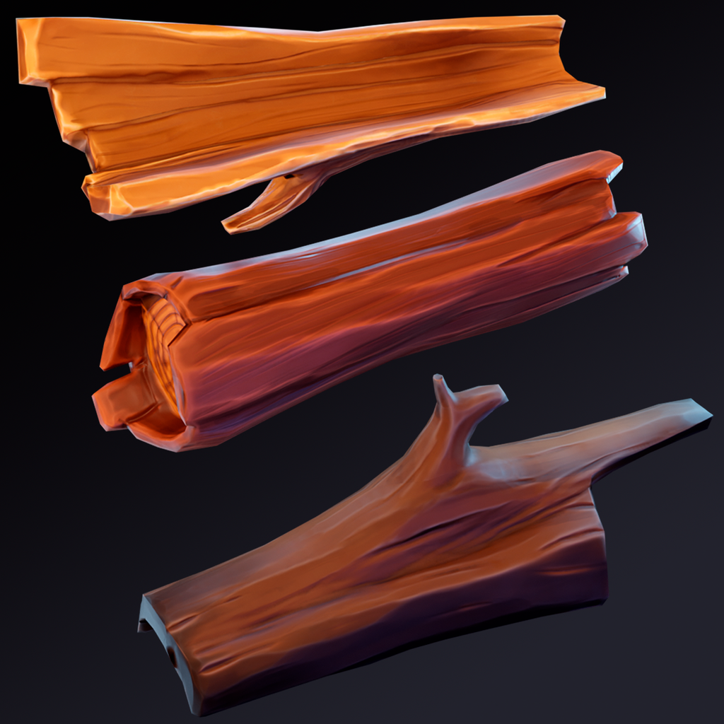 Set of logs | Decoration Sets models | BlenderKit