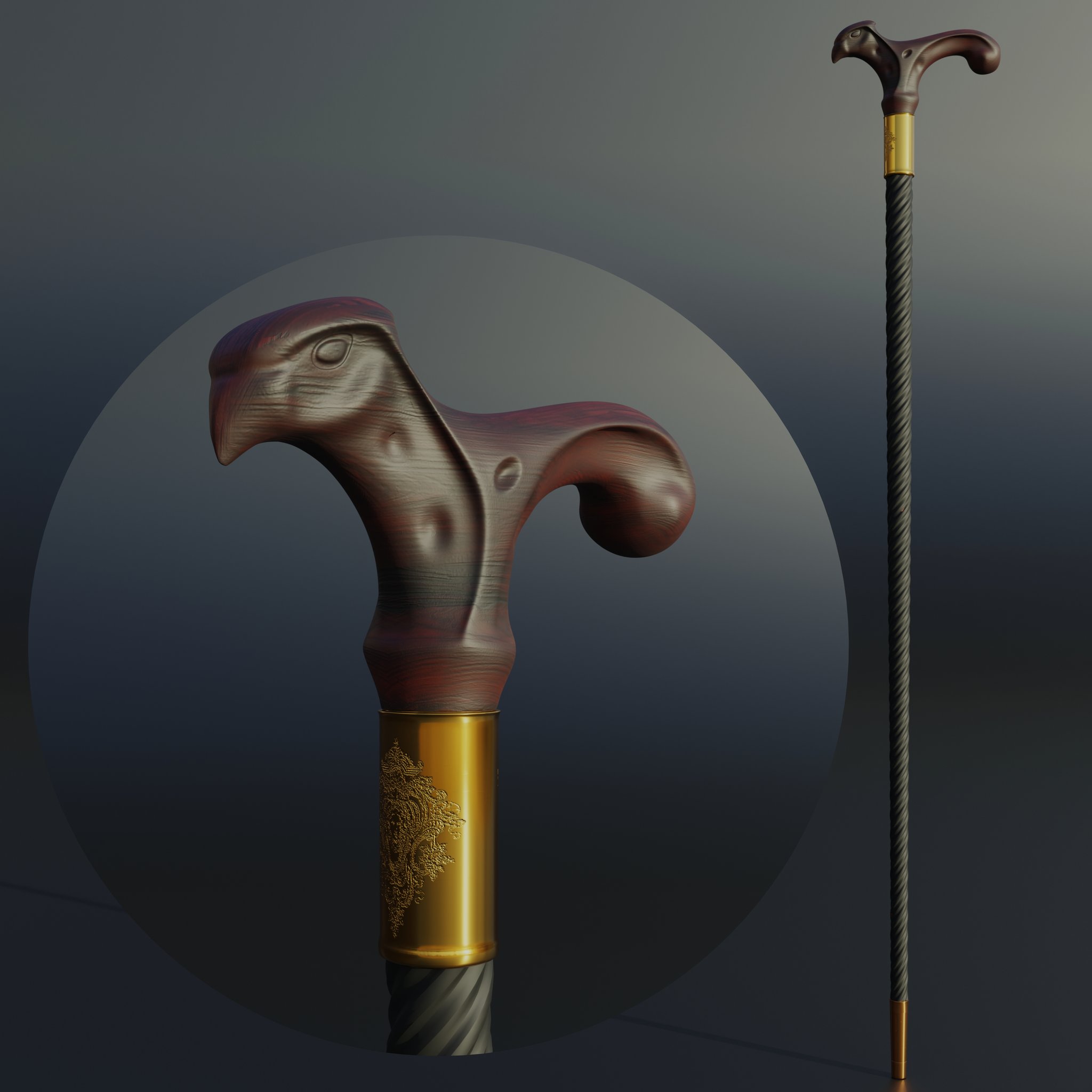 Walking stick | FREE Miscellaneous models | BlenderKit