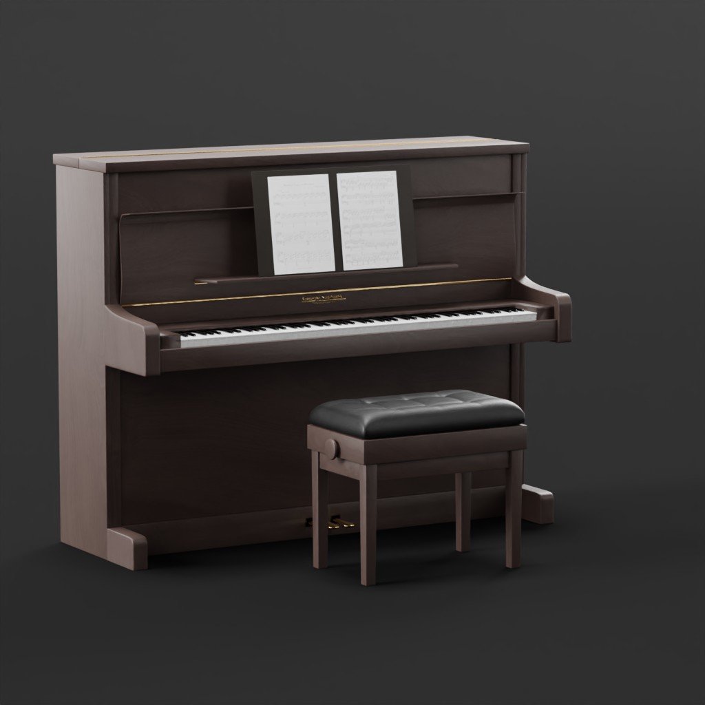 Classical Piano | Musical Instruments models | BlenderKit