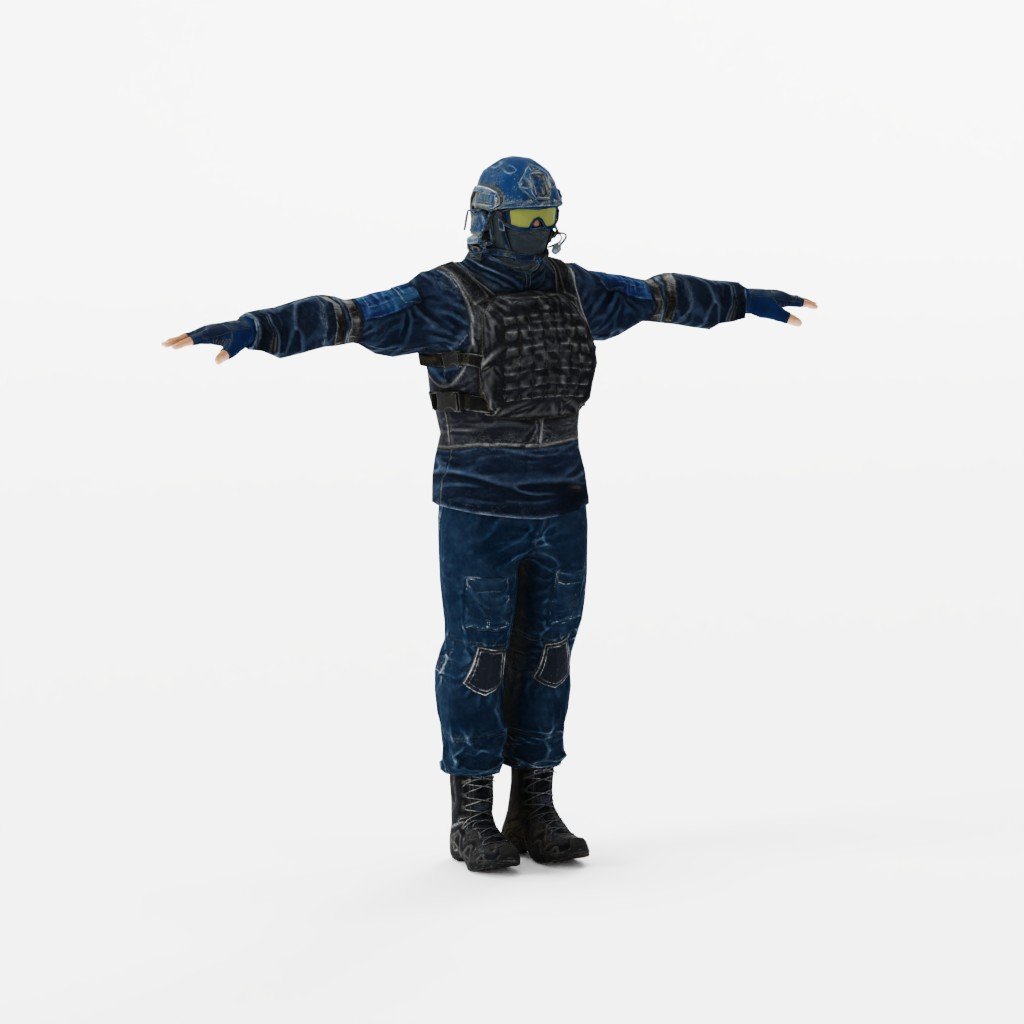 Special Force SWAT police | Police Characters models | BlenderKit