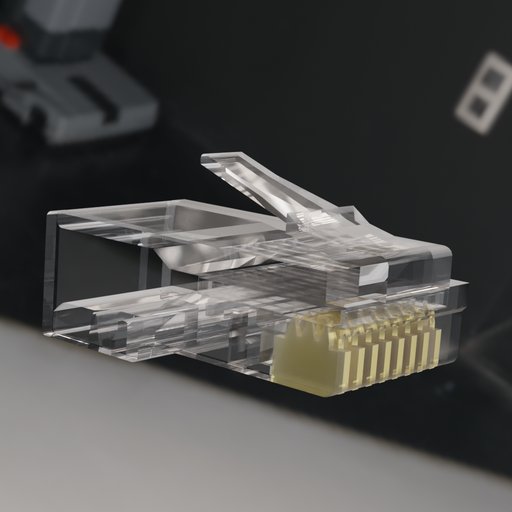 RJ45 connector | FREE Computer Peripherals models | BlenderKit
