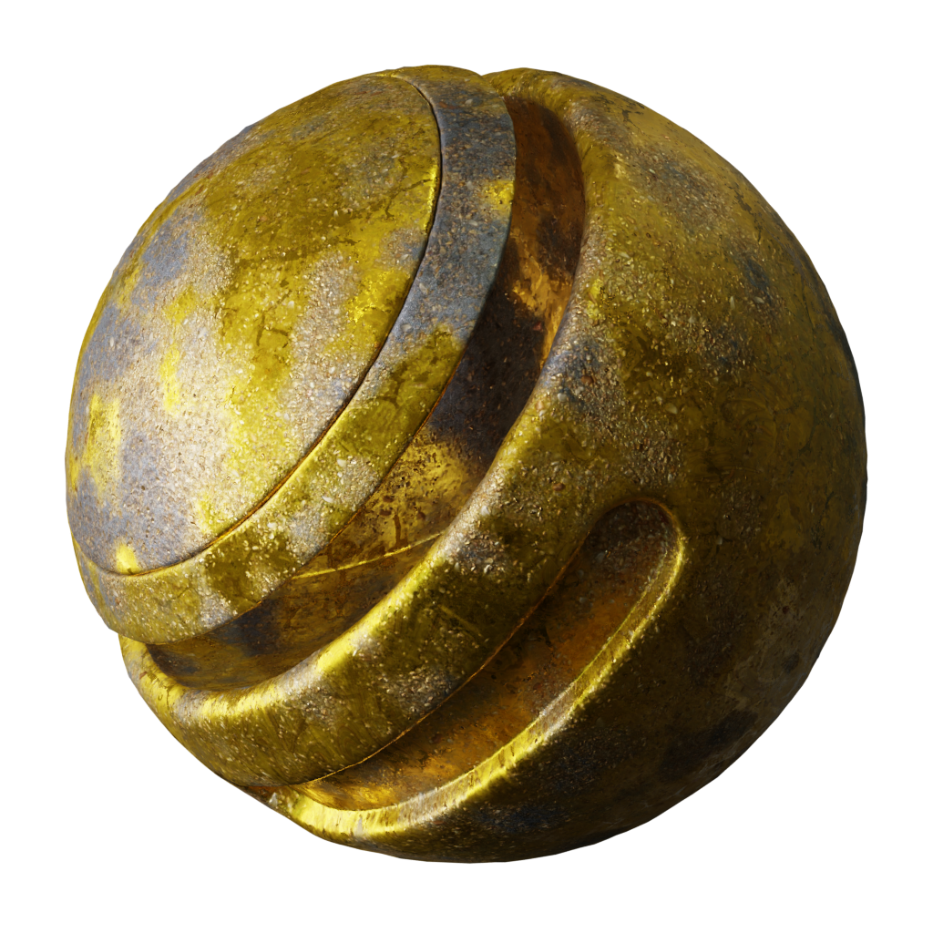 Damaged gold | FREE metal materials | BlenderKit