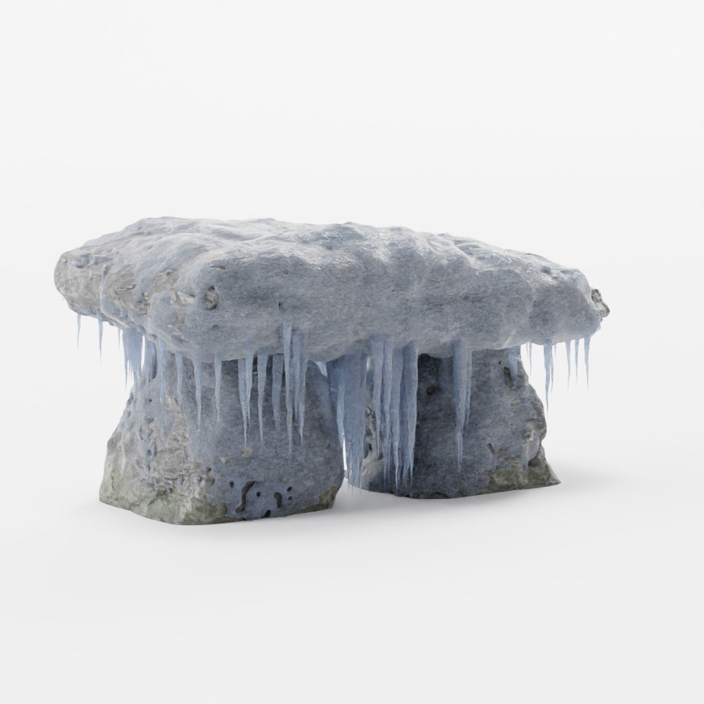 Stone Alter in Ice, Henge | Environment Elements models | BlenderKit