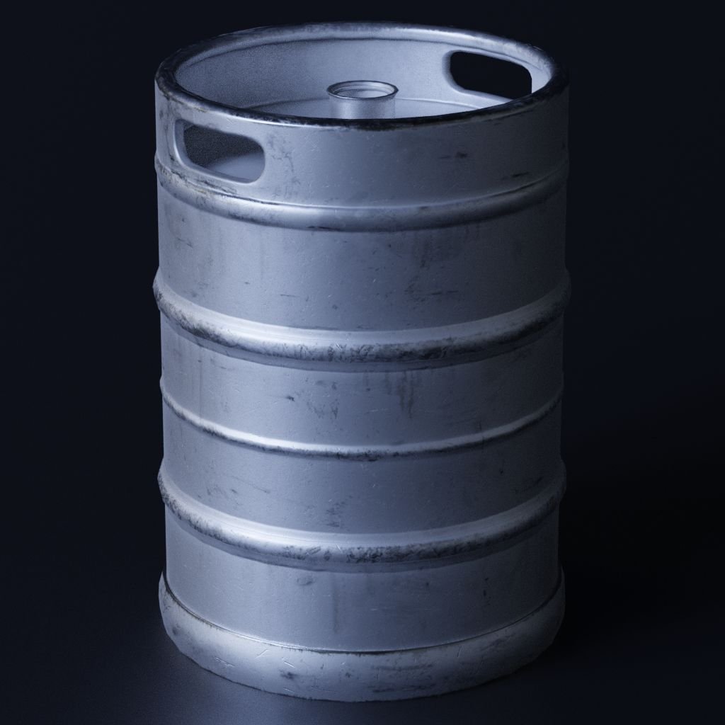 Beer Keg Half Barrel | Containers models | BlenderKit