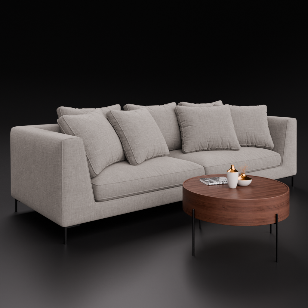 Sofa Charles Large | Sofas models | BlenderKit
