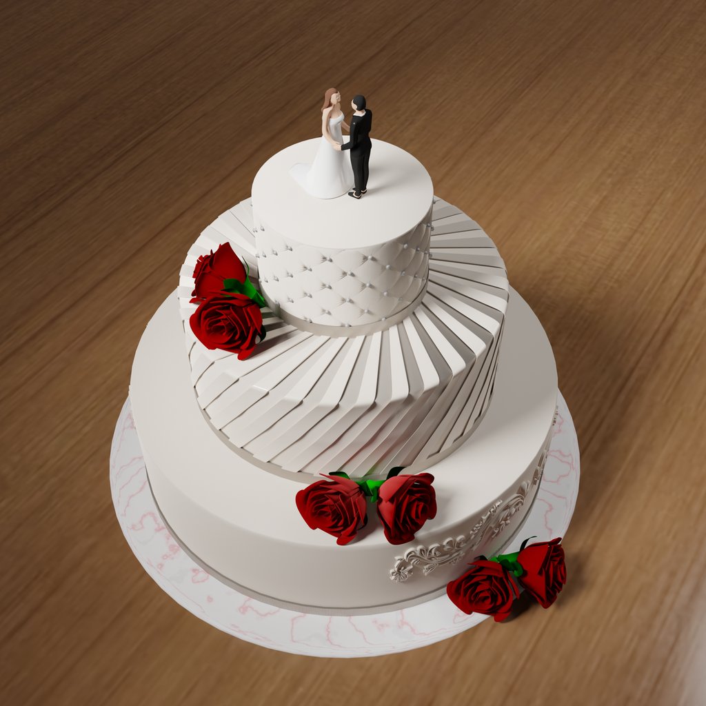 BlenderKit | Download the Wedding Cake model