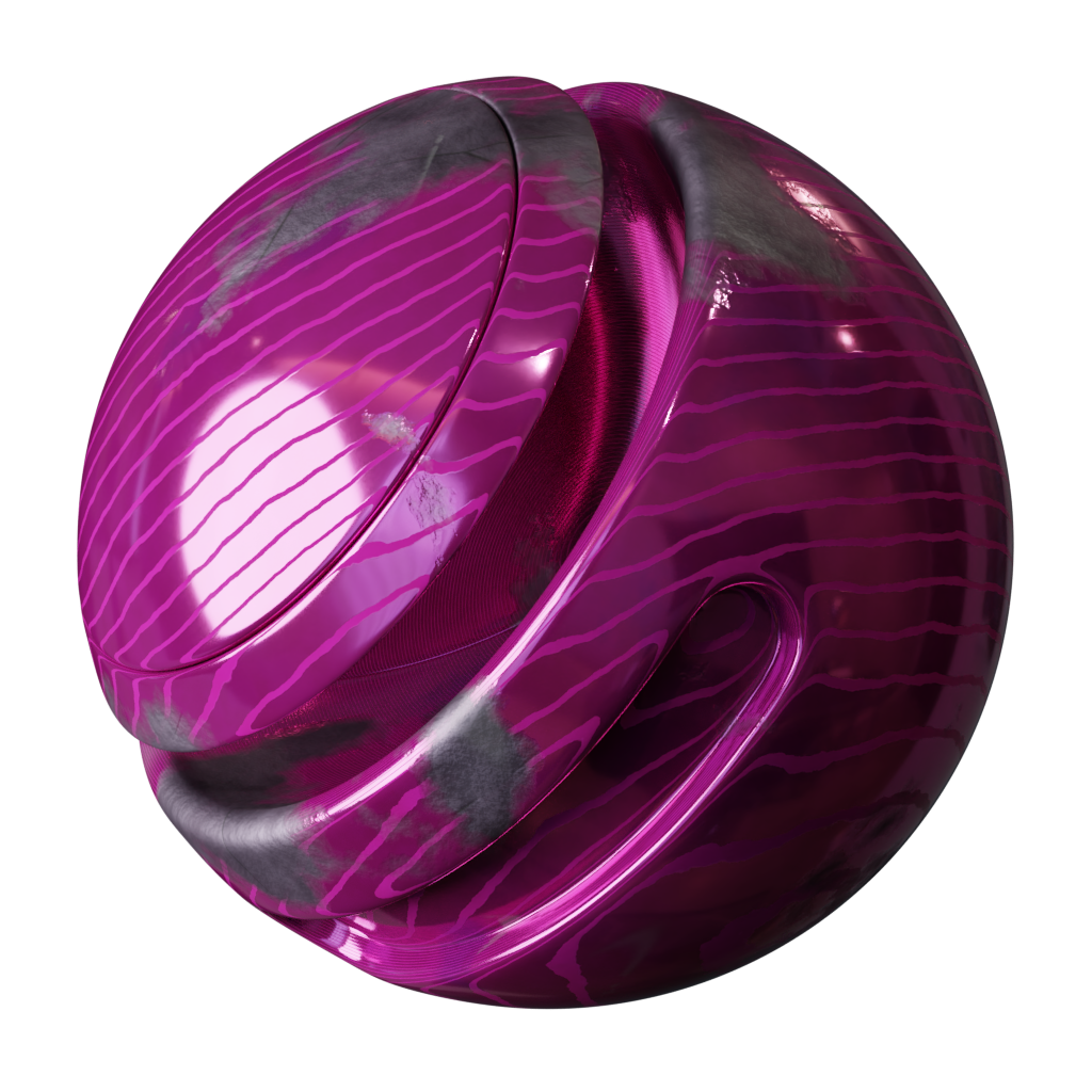 Damaged metal (Purple) | FREE metal materials | BlenderKit