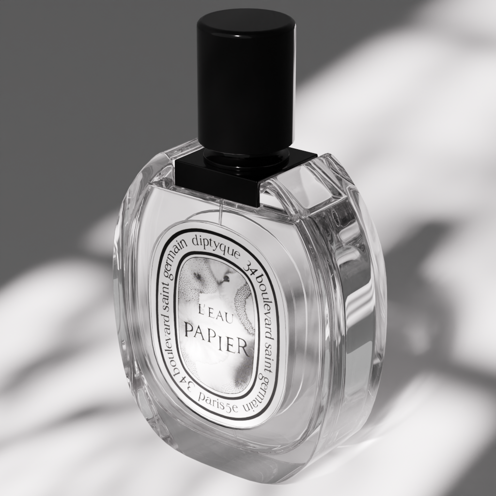 Diptyque L'eau Papier Perfume Bottle | Miscellaneous models | BlenderKit