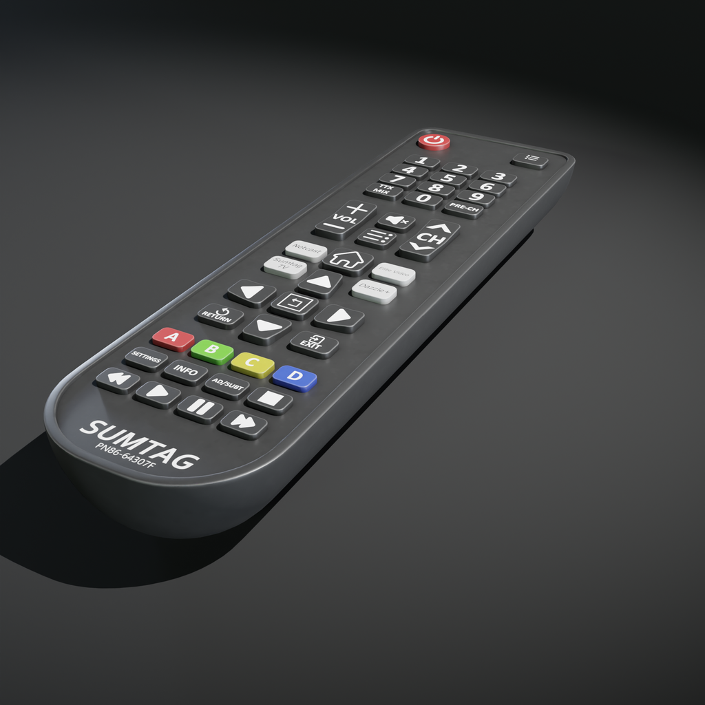 BlenderKit | Download the FREE TV Remote Control model