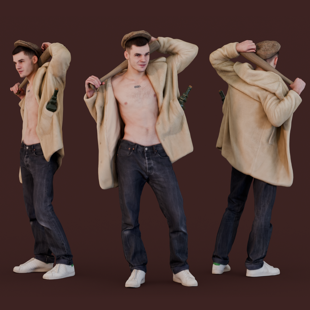 Stylish Bully | Men models | BlenderKit