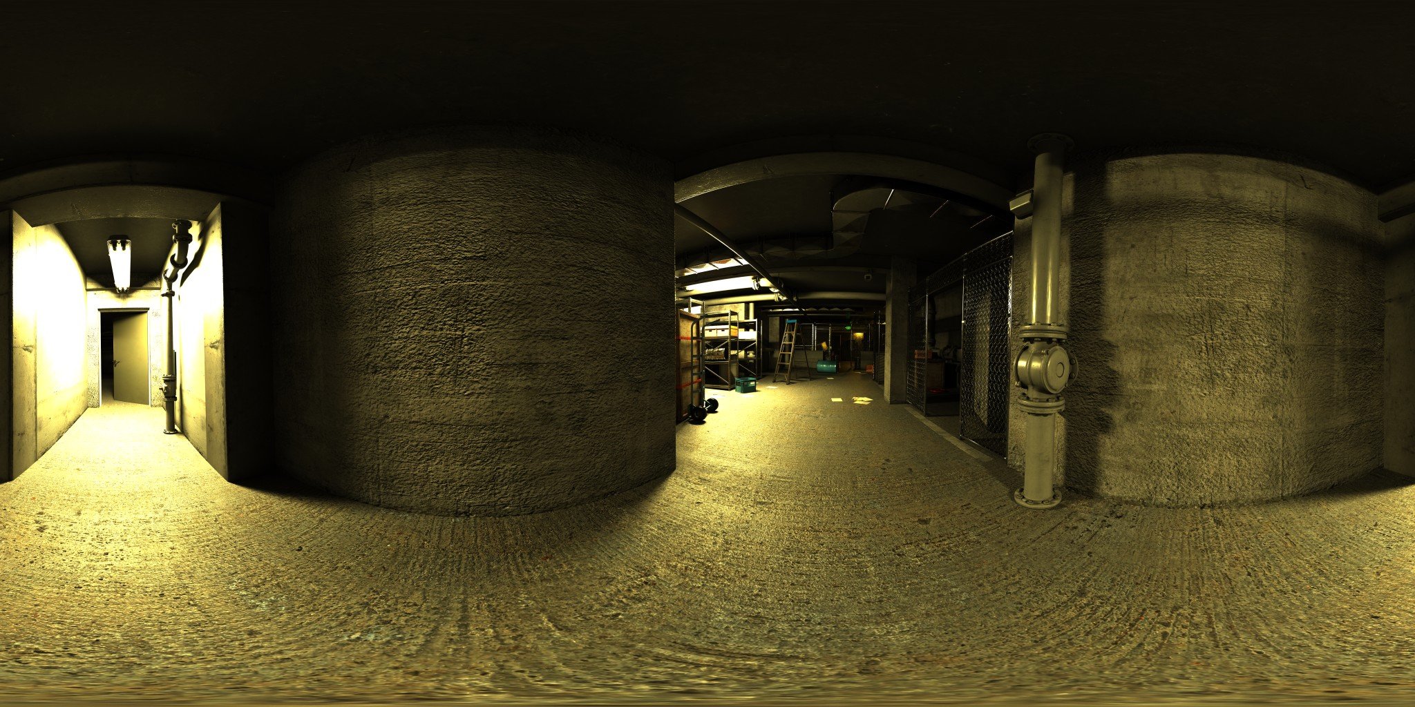 Industrial Basement HDRI | Residential HDRis | BlenderKit