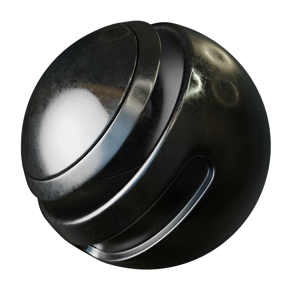 Realistic black metal | FREE metal materials | BlenderKit