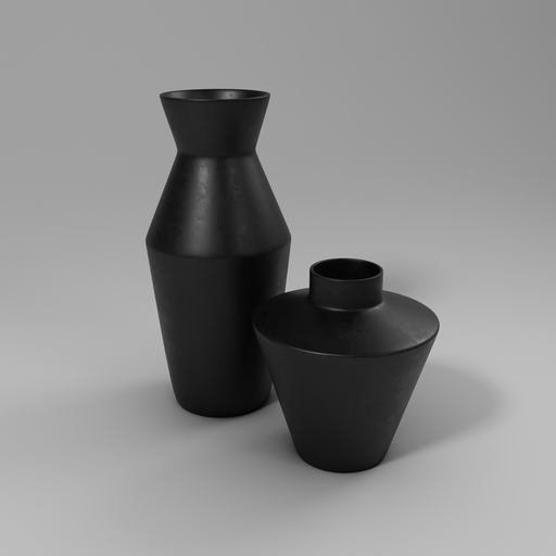 Pair of Vases | FREE Vases models | BlenderKit